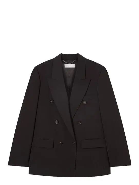 Stella McCartney Double-breasted Boyfriend Blazer - Black