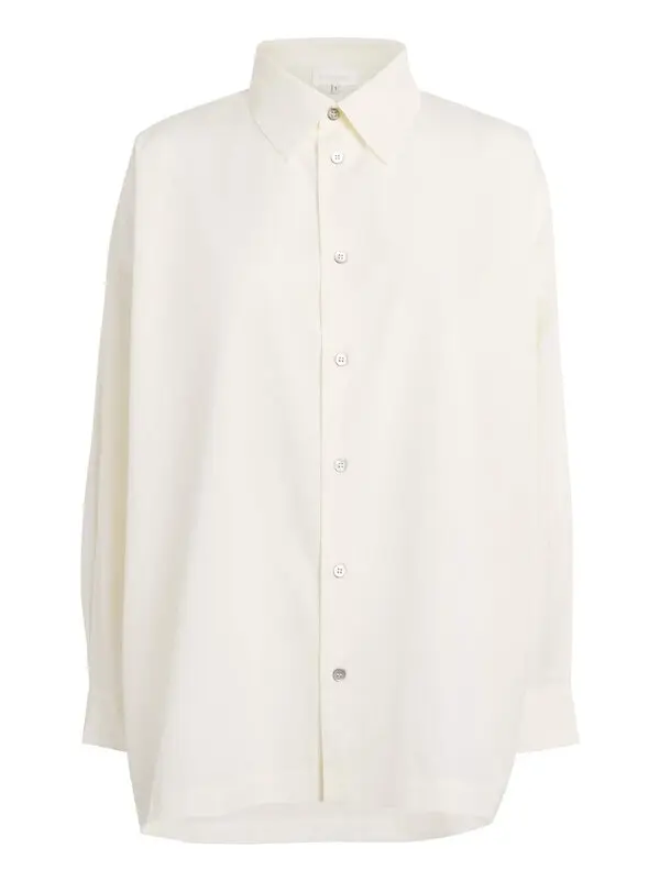 Eskandar Cotton Button-up Shirt - Grey