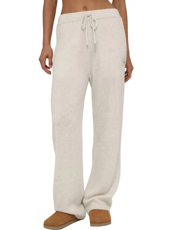 Alo Yoga Wool Cashmere Sweatpant - Bone Heather