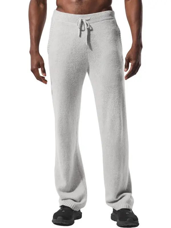 Alo Yoga Wool Cashmere Sweatpant - Pearl Grey Heather