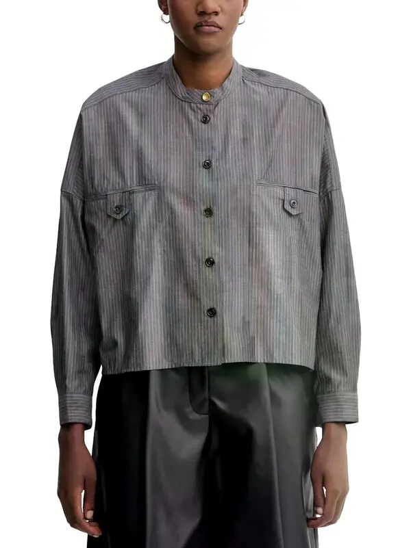 SESSUN Striped Shirt - Grey