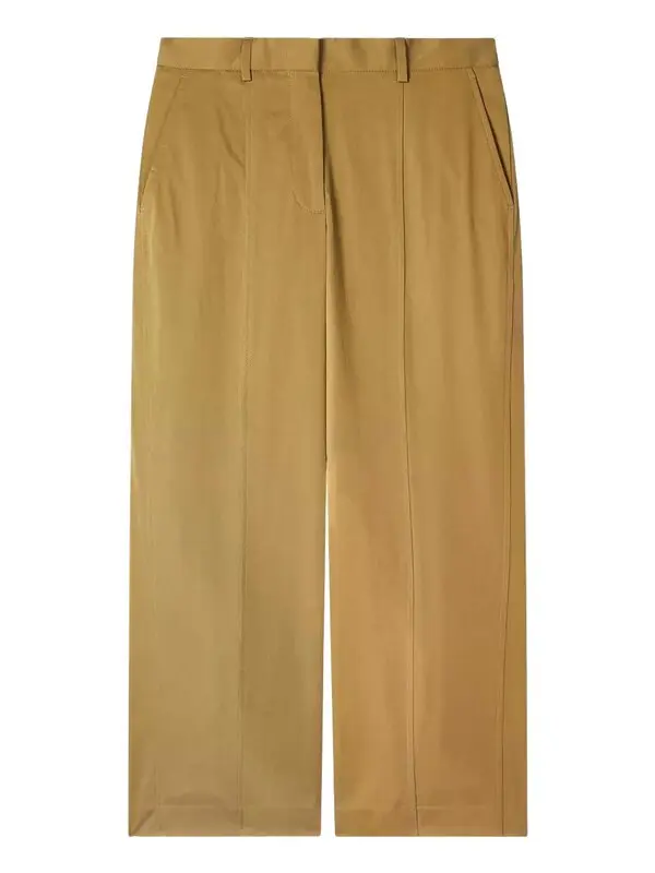 Paul Smith Seam-detail Cropped Trousers - Brown