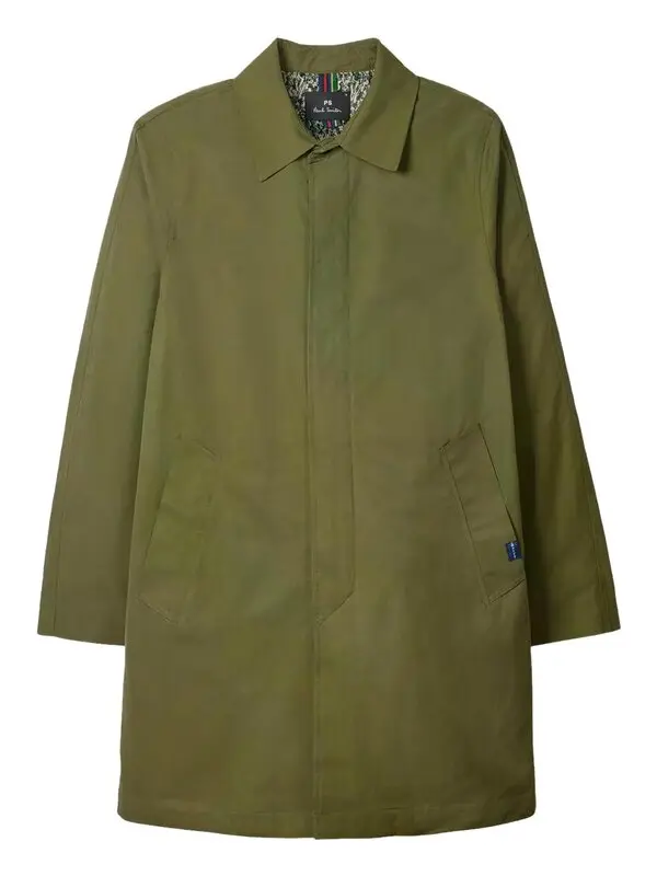 Paul Smith Point-collar Single-breasted Coat - Green