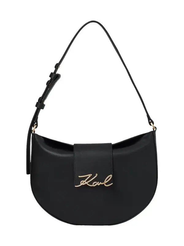 Karl Lagerfeld K/signature Shoulder Bag - Black