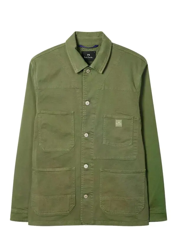 Paul Smith Logo-patch Shirt Jacket - Green