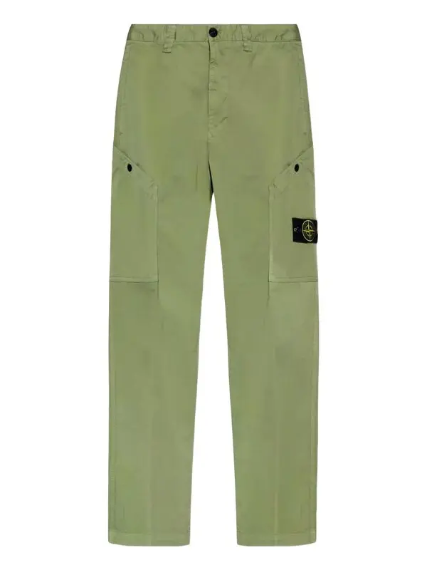 Stone Island Logo-patch Cargo Pants - Green