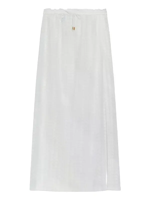 Melissa Odabash Drawstring Maxi Skirt - White