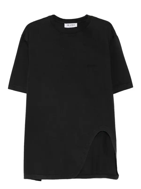 Attico Cotton T-shirt - Black