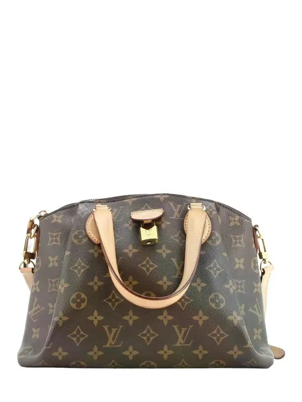 LOUIS VUITTON Rivoli Handbag Monogram Canvas Pm Satchel - Brown