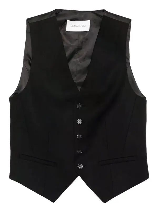 THE FRANKIE SHOP Gelso Waistcoat - Black