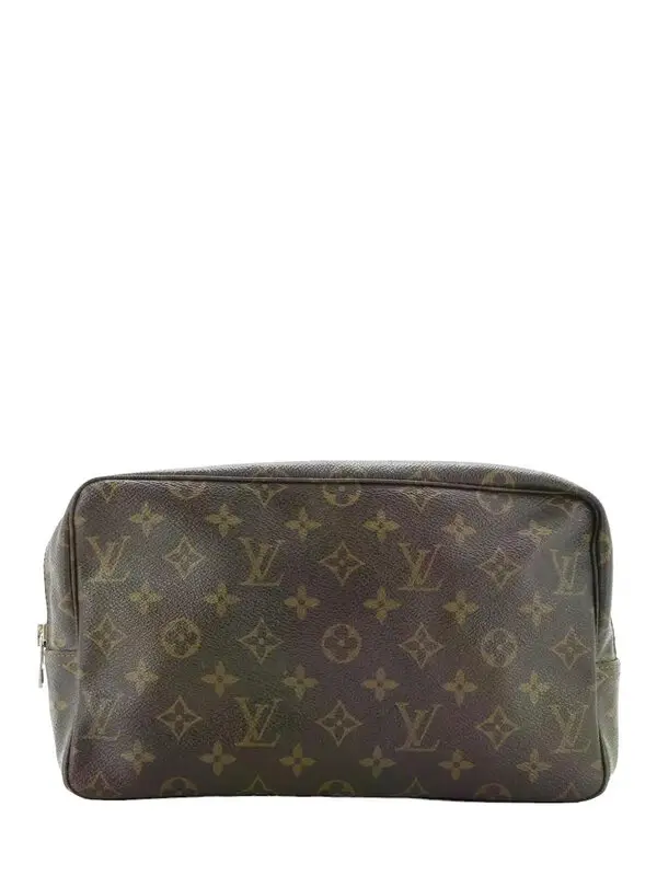 LOUIS VUITTON Trousse Toiletry Monogram Canvas 28 Pouch - Brown