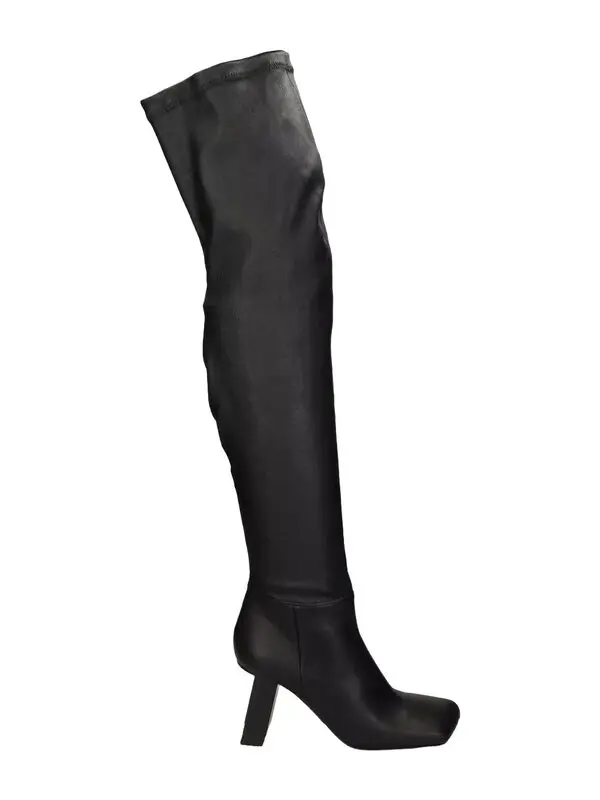 VIC MATIE Square-toe Over-the-knee Boots - Black