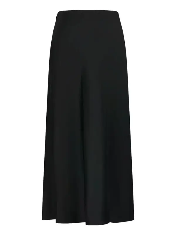 Khaite Concealed-fastening A-line Midi Skirt - Black