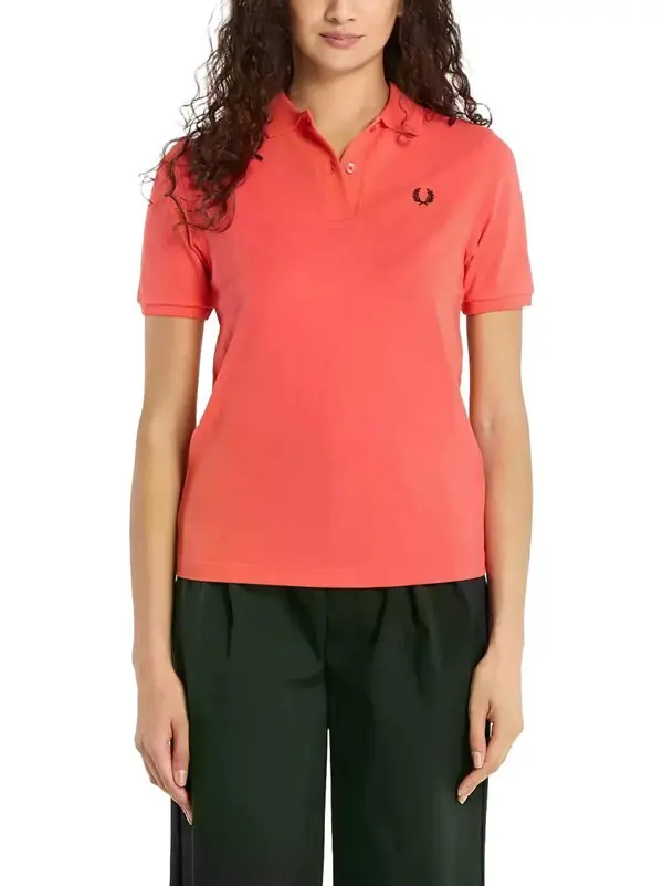 Fred Perry Logo-embroidered Polo Shirt - Orange