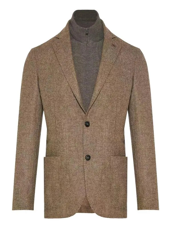 Corneliani Button-up Blazer - Brown