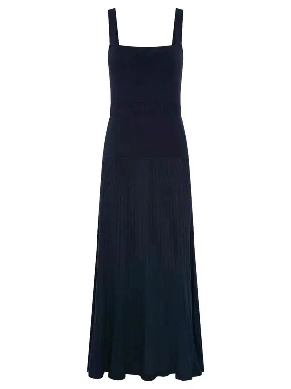 Anna Quan Chantelle Square-neck Maxi Dress - Blue