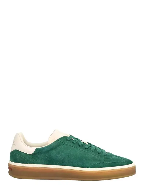 Loro Piana Tennis Walk Suede Sneakers - Green