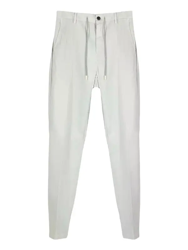 Eleventy Drawstring Tapered Trousers - Neutrals