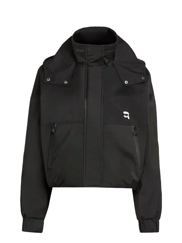 Karl Lagerfeld Ikon Hooded Jacket - Black