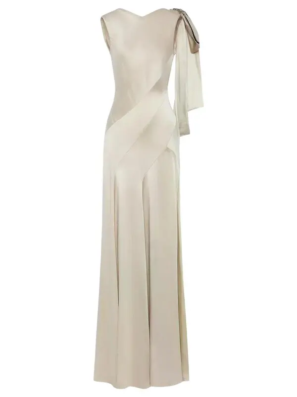 MAISON MARGIELA Bow-detail Gown - Neutrals