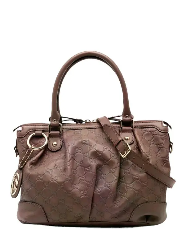 Gucci Ssima Sukey Satchel - Brown