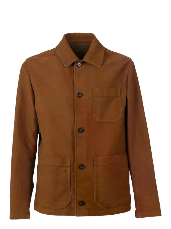 Incotex Patch-pocket Overshirt - Brown