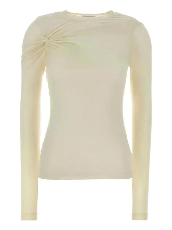 AGOLDE Long-sleeve Knot T-shirt - Neutrals