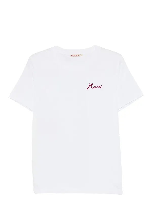 Marni Logo Cotton T-shirt - White