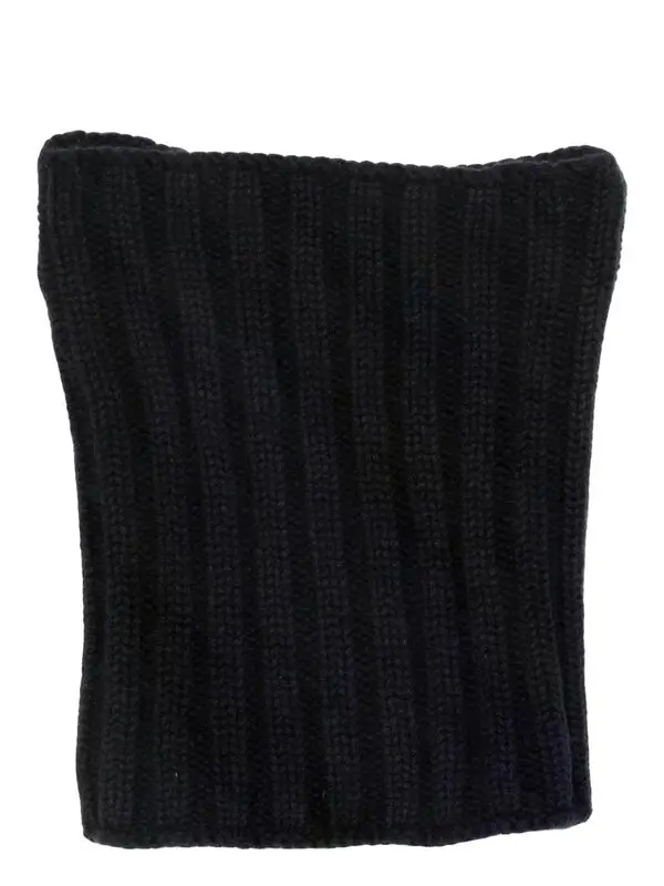 DELL'OGLIO Ribbed Neck Warmer - Blue