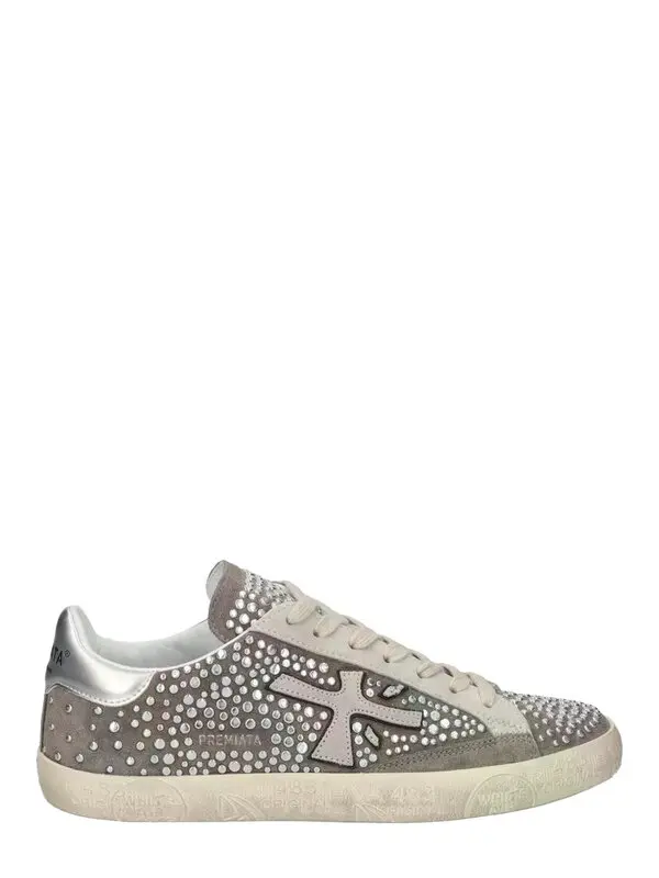 Premiata Steven Studded Sneakers - Grey