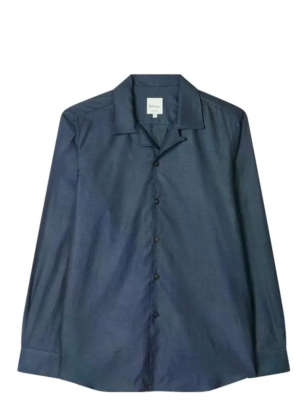 Paul Smith Button Camp-collar Shirt - Blue