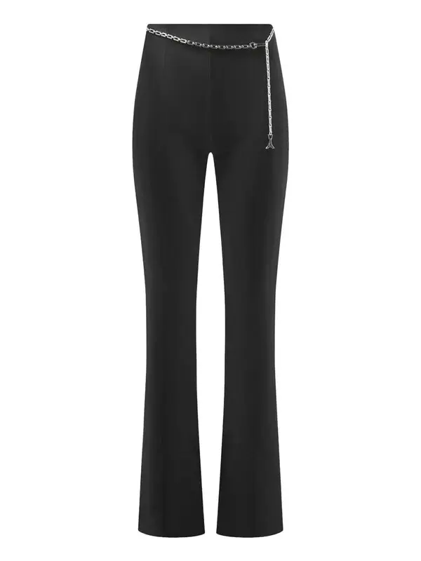 Manière De Voir Split-hem Chain Leggings - Black