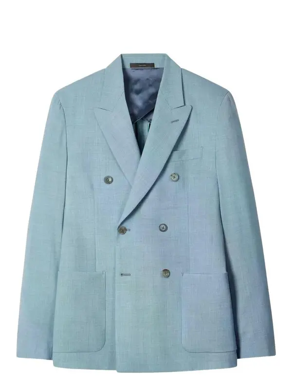 Paul Smith Double-breasted Pocket Blazer - Blue