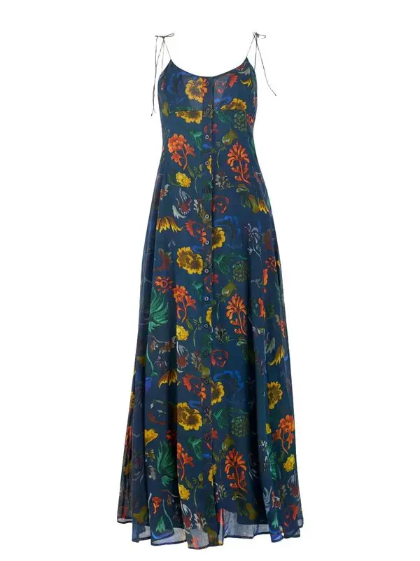 Rosie Assoulin High Garden Maxi Dress - Blue