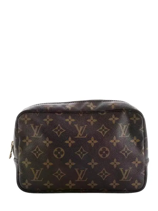 LOUIS VUITTON Trousse Toiletry Monogram Canvas 23 Pouch - Brown