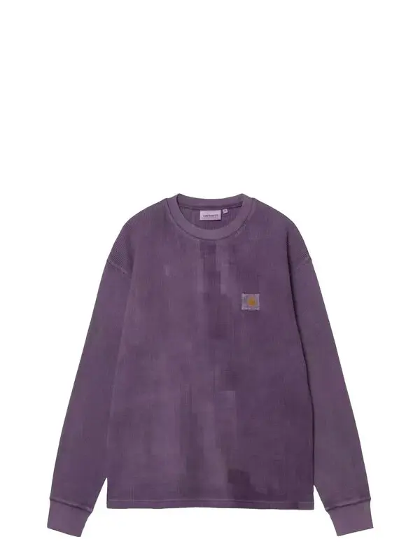 Carhartt Work In Progress Logo-patch Long-sleeve Sweatshirt - Purple