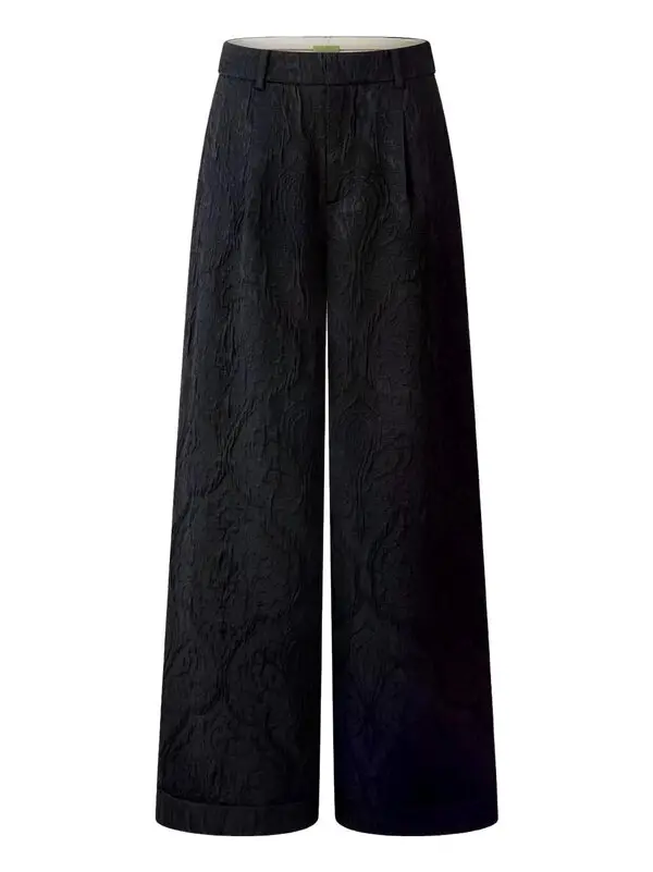 Shanghai Tang Jacquard Tang Trousers - Black