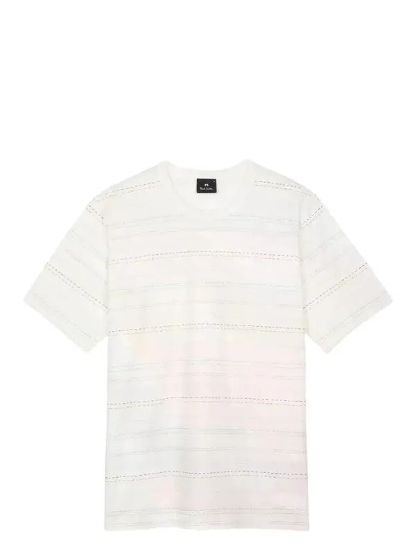 Paul Smith Stripe-pattern T-shirt - Neutrals