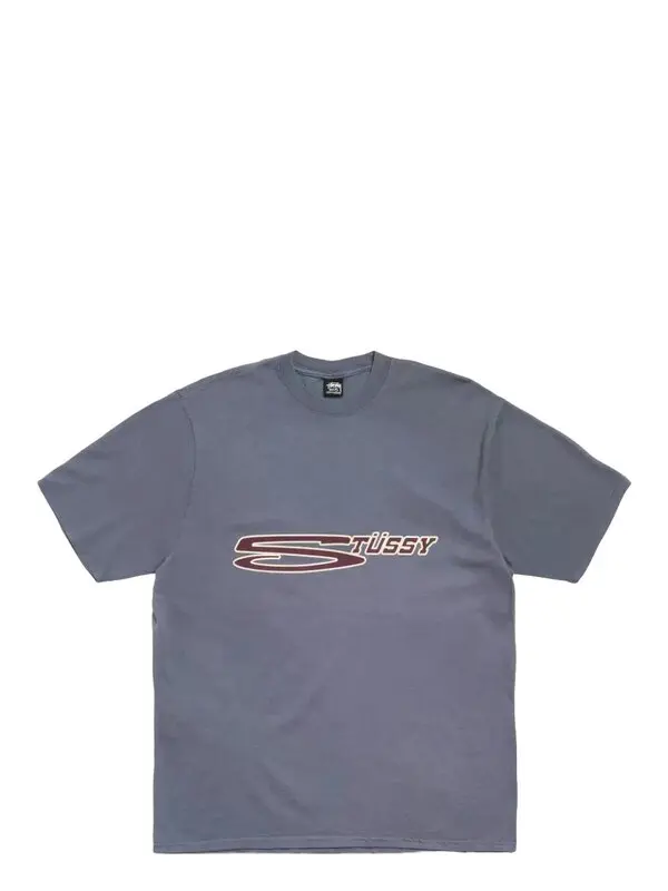 StÜssy Logo-print T-shirt - Blue