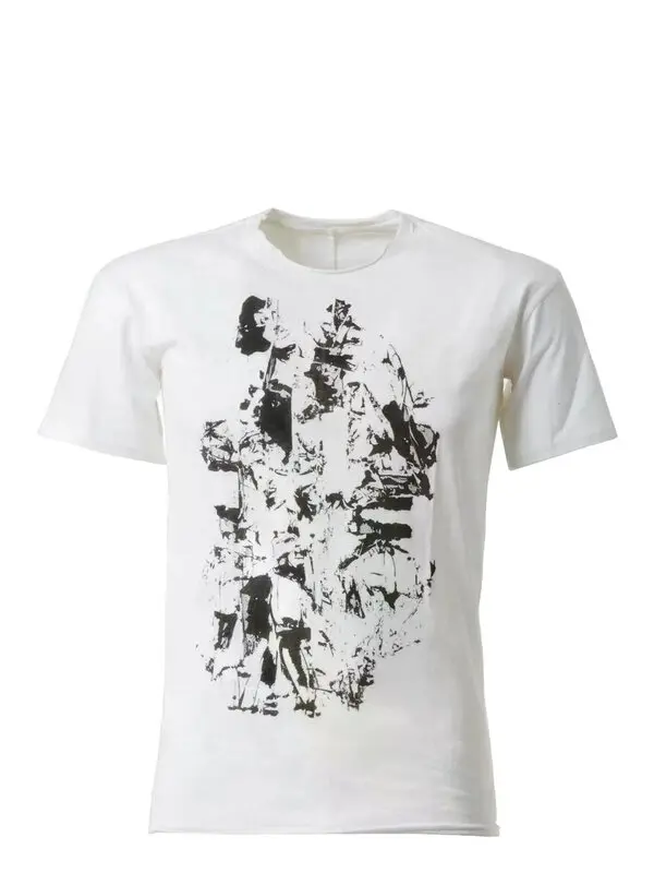 LECLAIREUR Abstract Print T-shirt - White