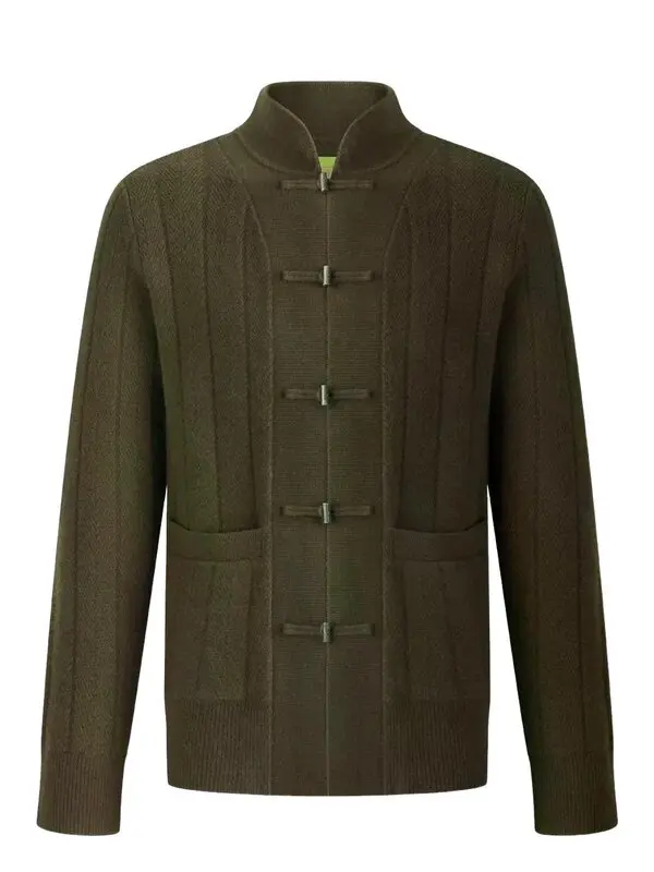 Shanghai Tang Tang Buttoned Cardigan - Green