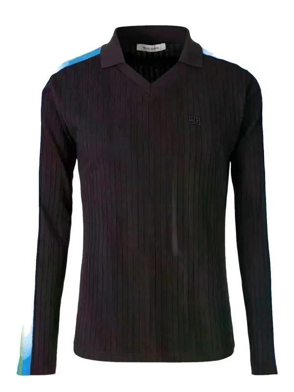 WALES BONNER Ribbed-stripe Sweater - Blue