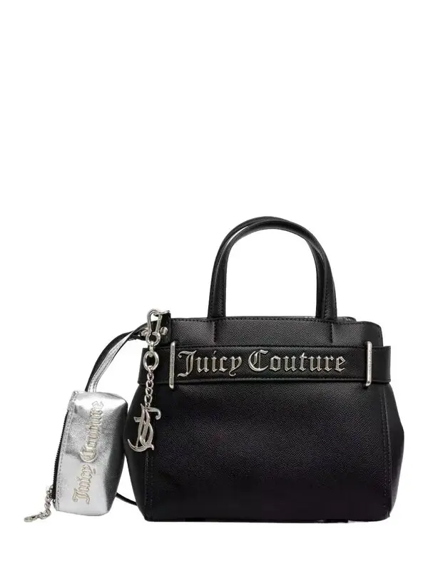 Juicy Couture Top-handle Tote Bag With Logo Charm - Black
