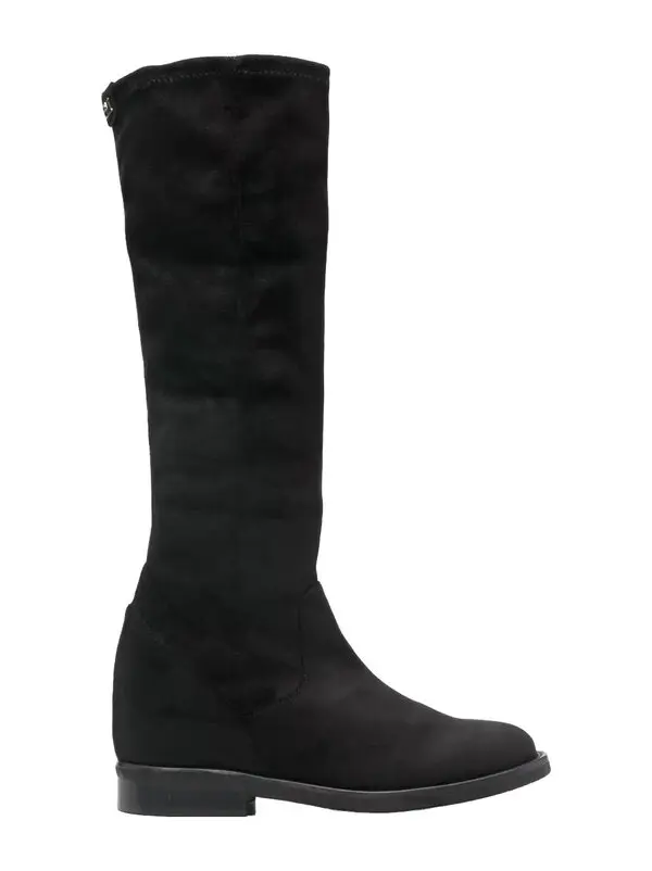 PEDRO MIRALLES Knee-high Suede Boots - Black