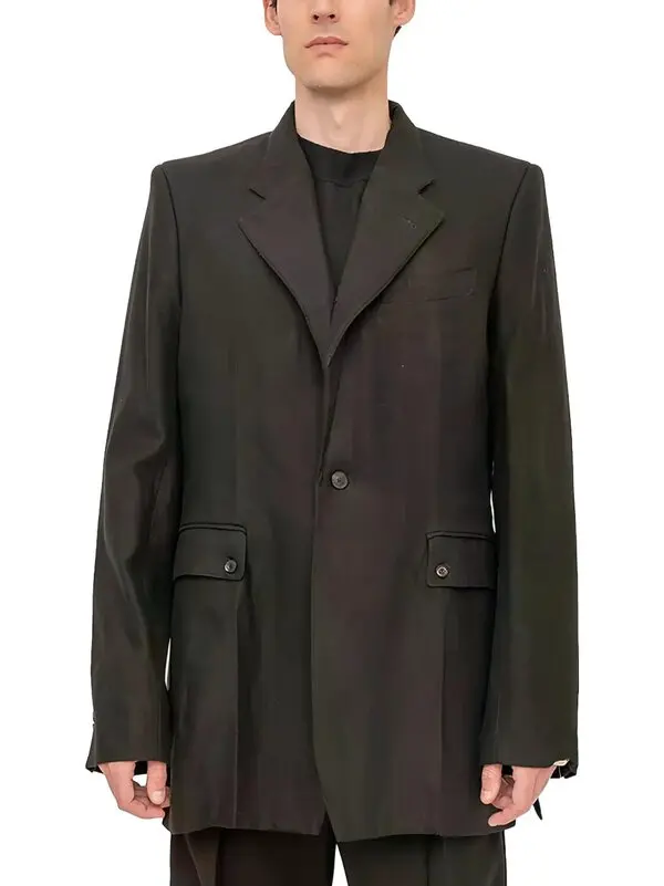 SETCHU Single-breasted Coat - Grey