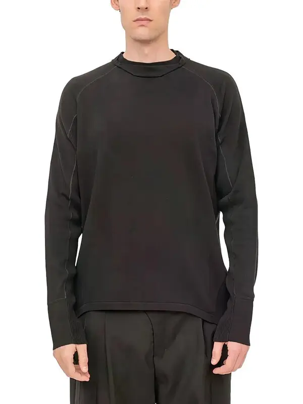 DEVOA Cotton Long-sleeve T-shirt - Black