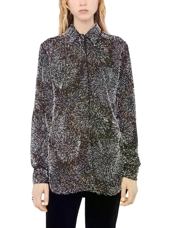 Rabanne Embroidered Shirt - Black