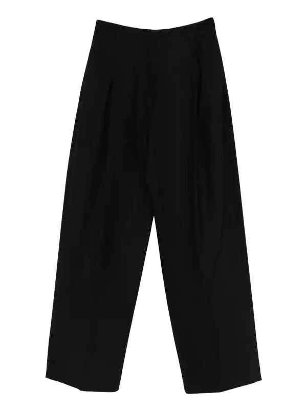 Sportmax Pleated-front Trousers - Black