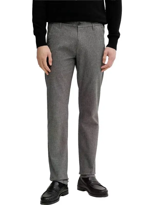 Marc O'polo Logo-embroidered Trousers - Grey