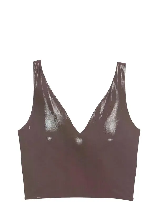 MACRON Beba V-neck Sports Bra - Brown